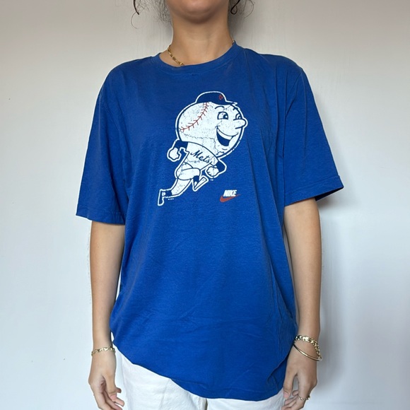 Nike | Shirts | Mens Vintage Nike Mets Tshirt L | Poshmark